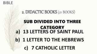 THE ROMAN CATHOLIC BIBLE | PPTX