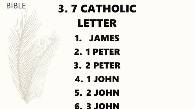 THE ROMAN CATHOLIC BIBLE | PPTX