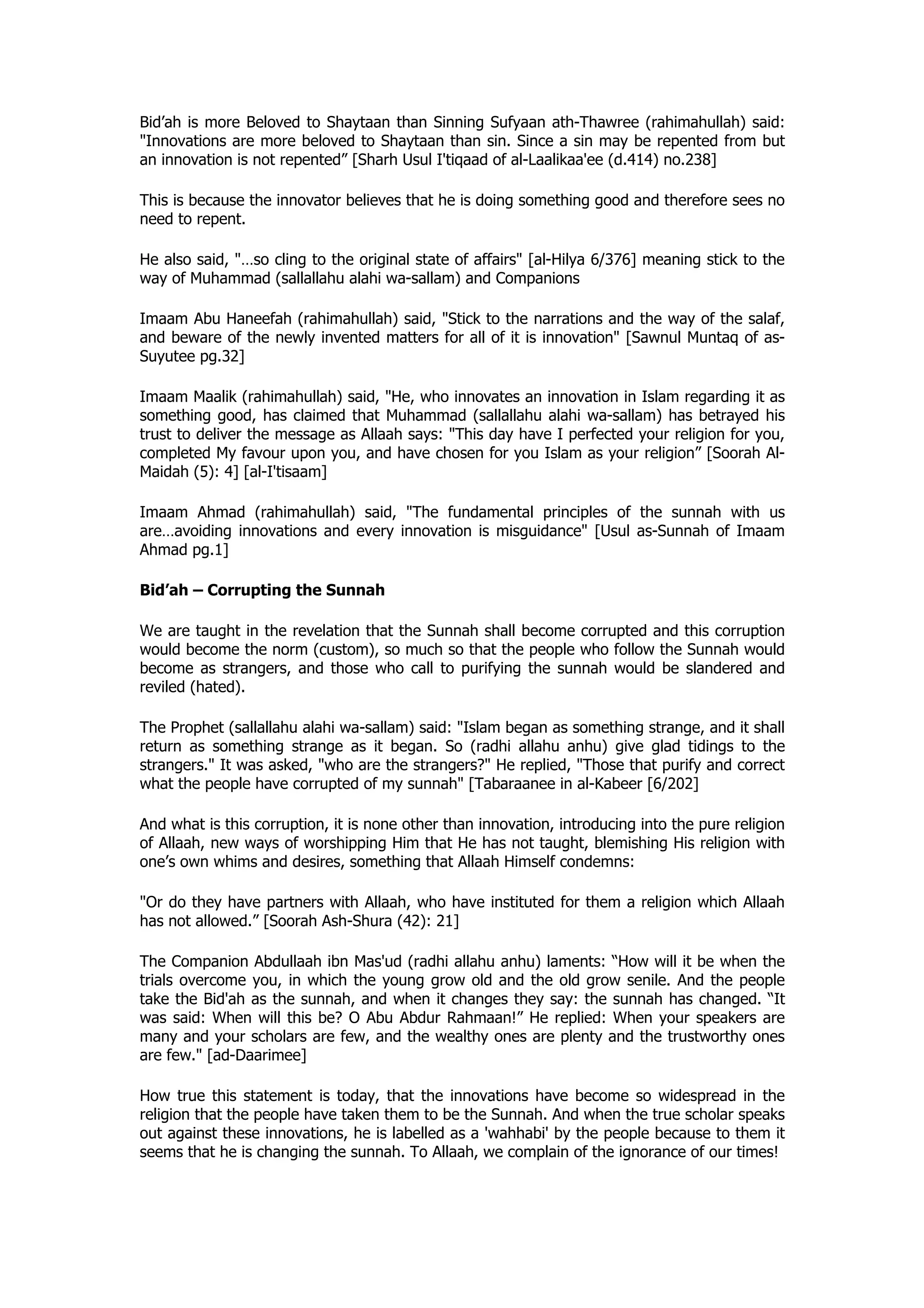 What is bid'ah | PDF