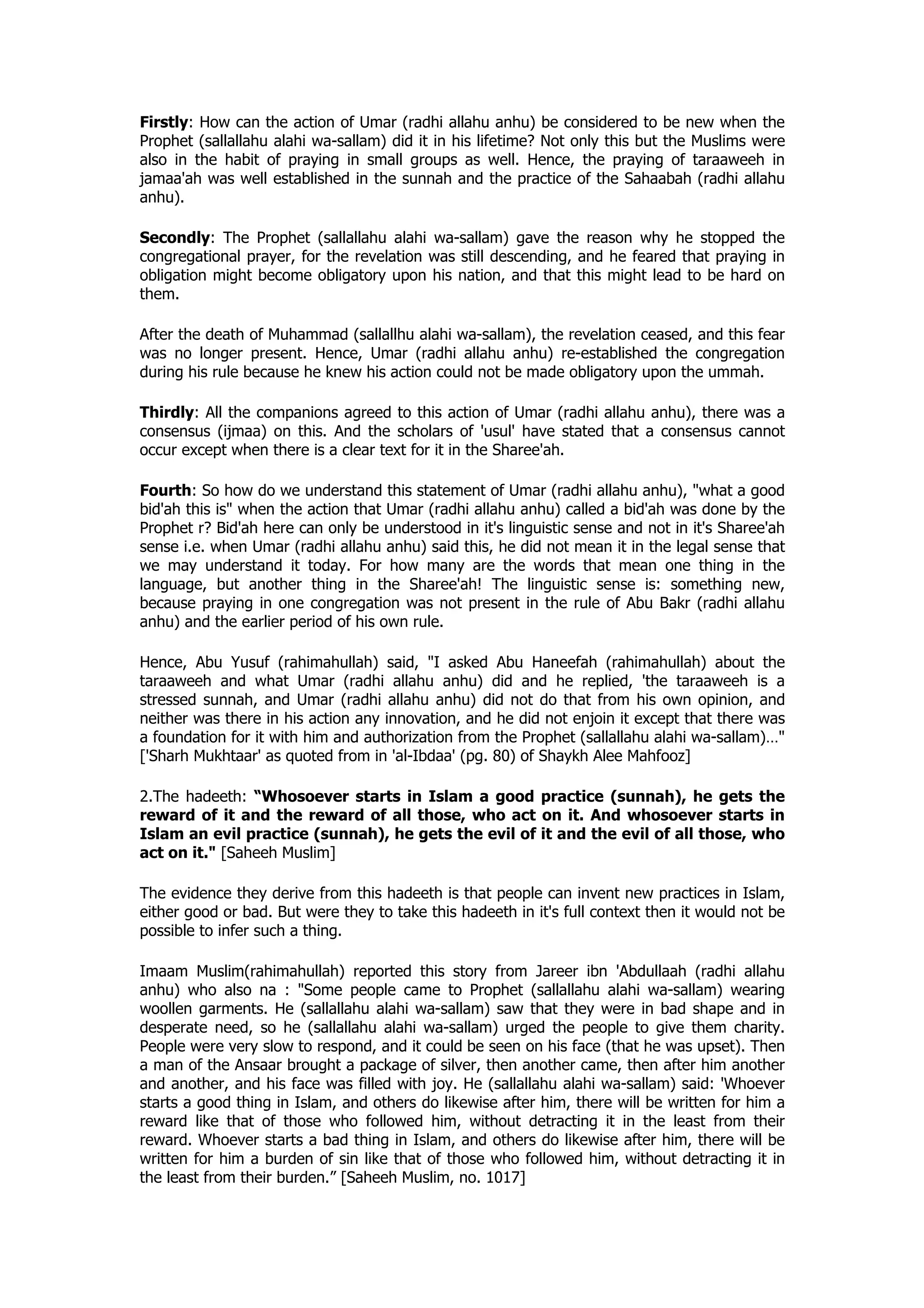 What is bid'ah | PDF