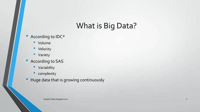 What is big data | PPTX