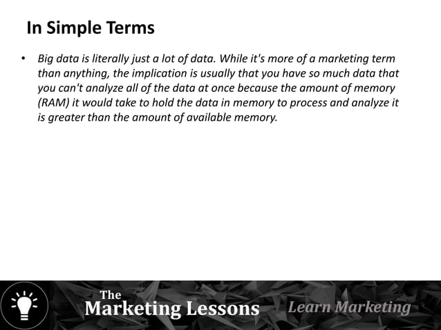 What is big data? (simplified) | PPT