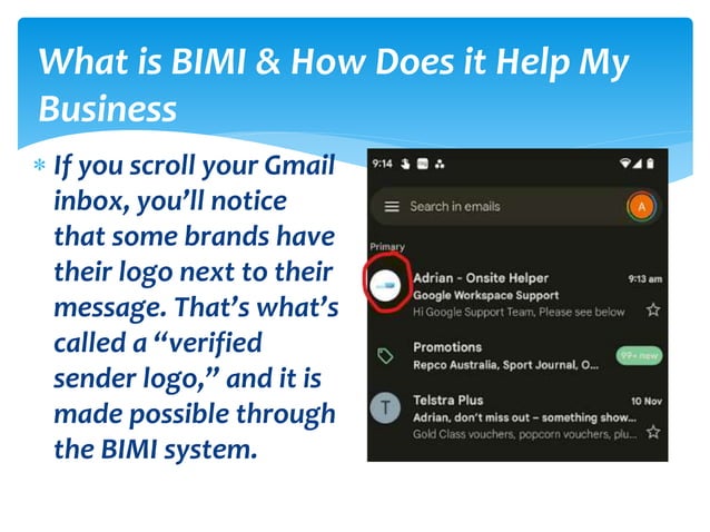 What is BIMI & Why Do You Need It for Your Business | PPTX | Email ...