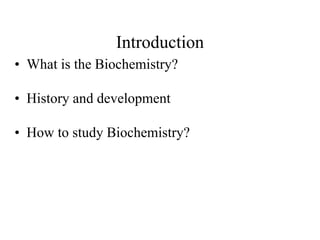 What is Biochemistry and its s c o p e | PPT