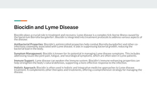 What is Biocidin Used For? | PPTX