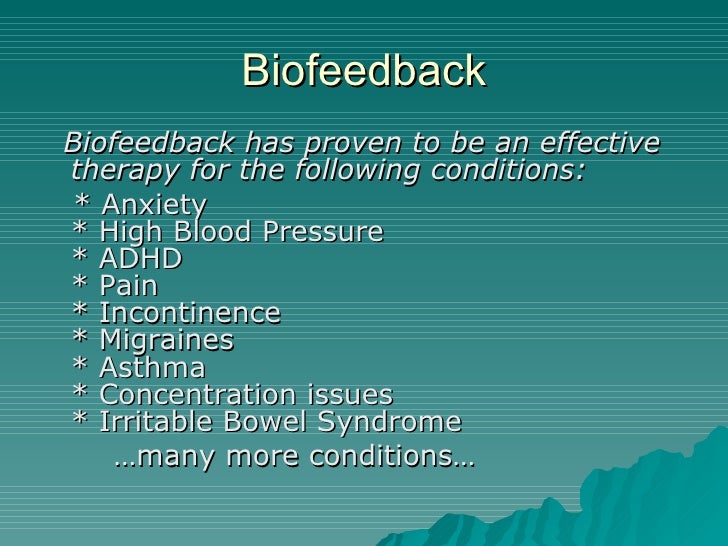 What is biofeedback