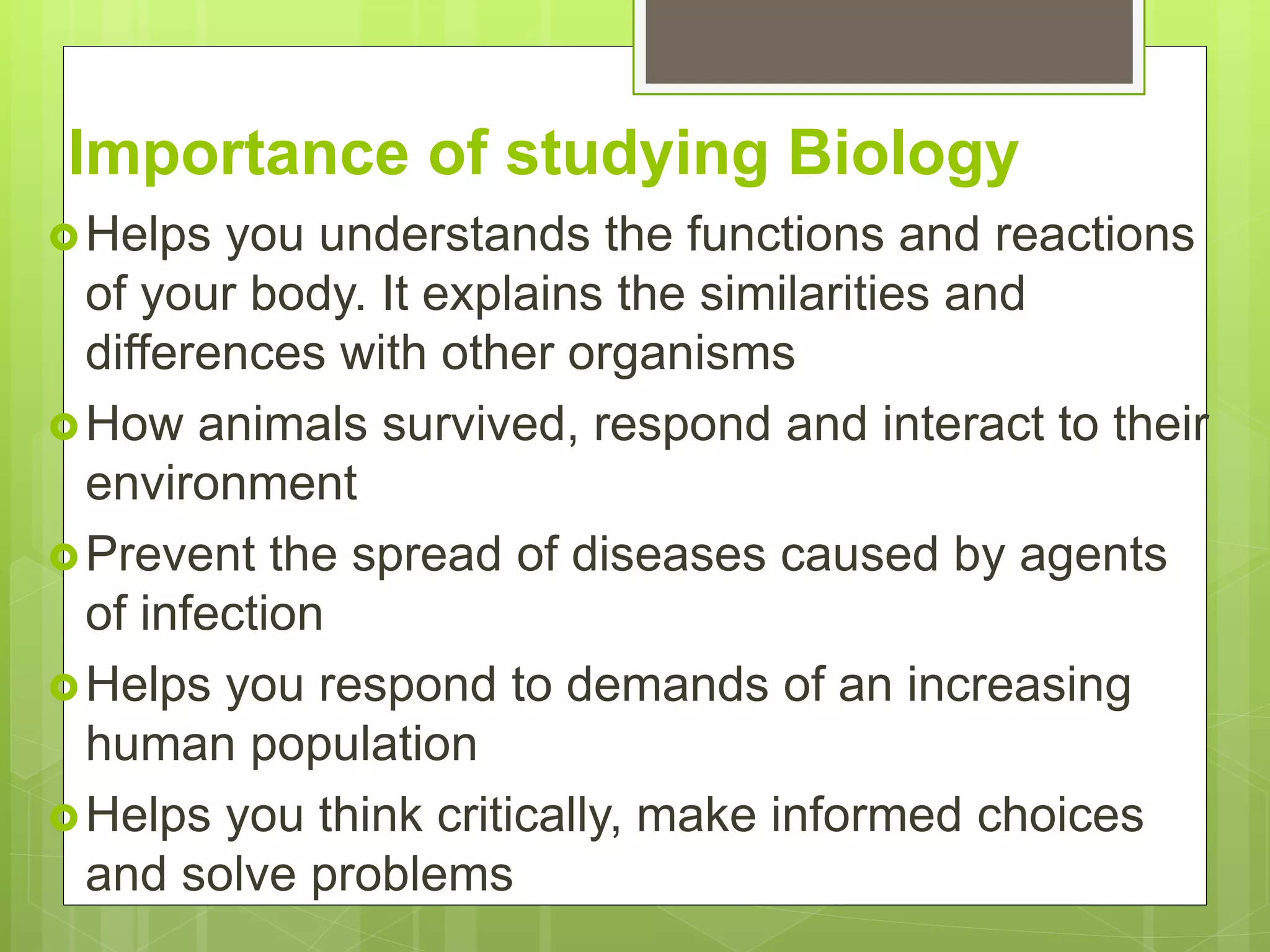 What is biology | PPTX