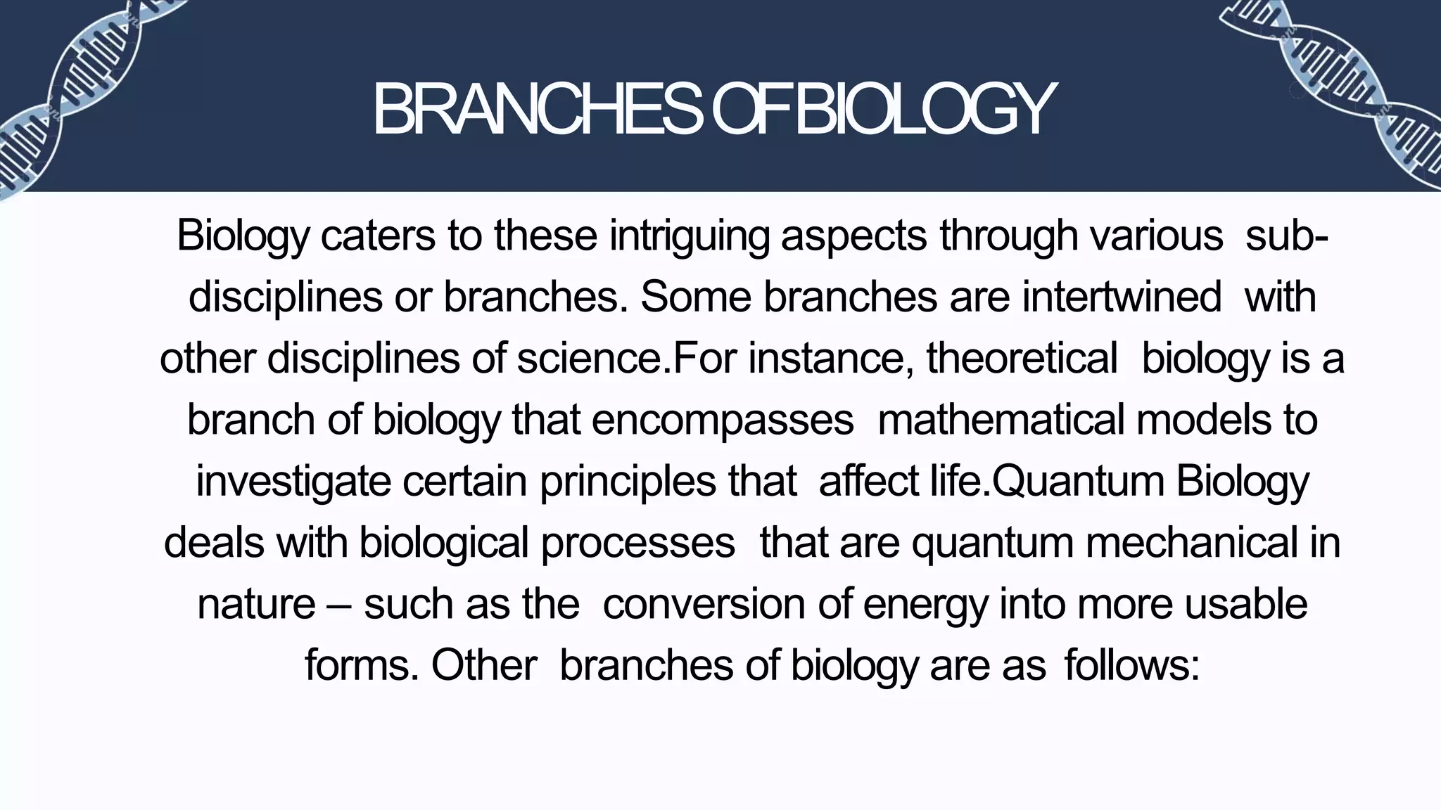 What is biology ? | PPTX