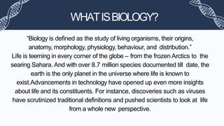 What is biology ? | PPT