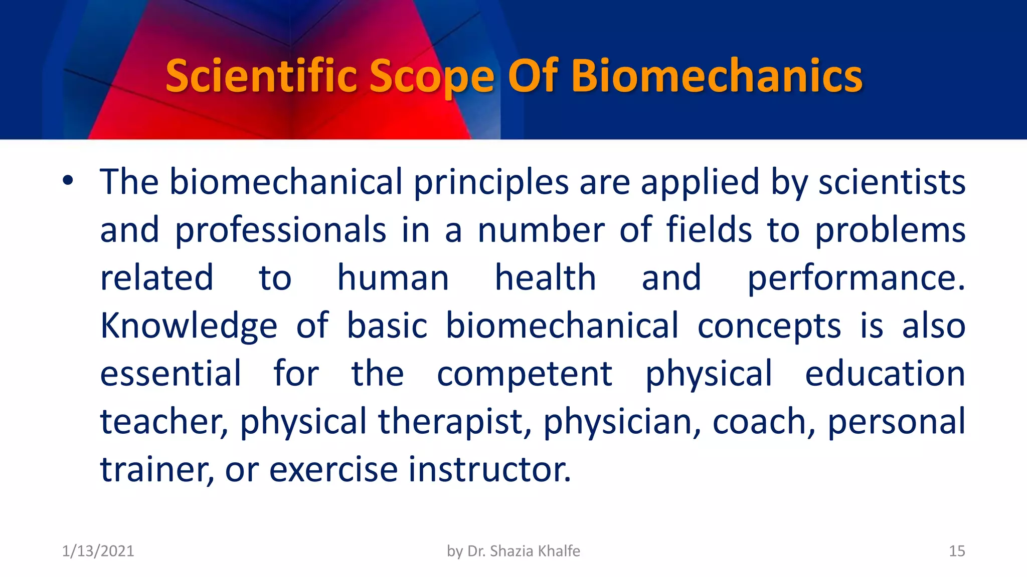 What is biomechanics? | PDF