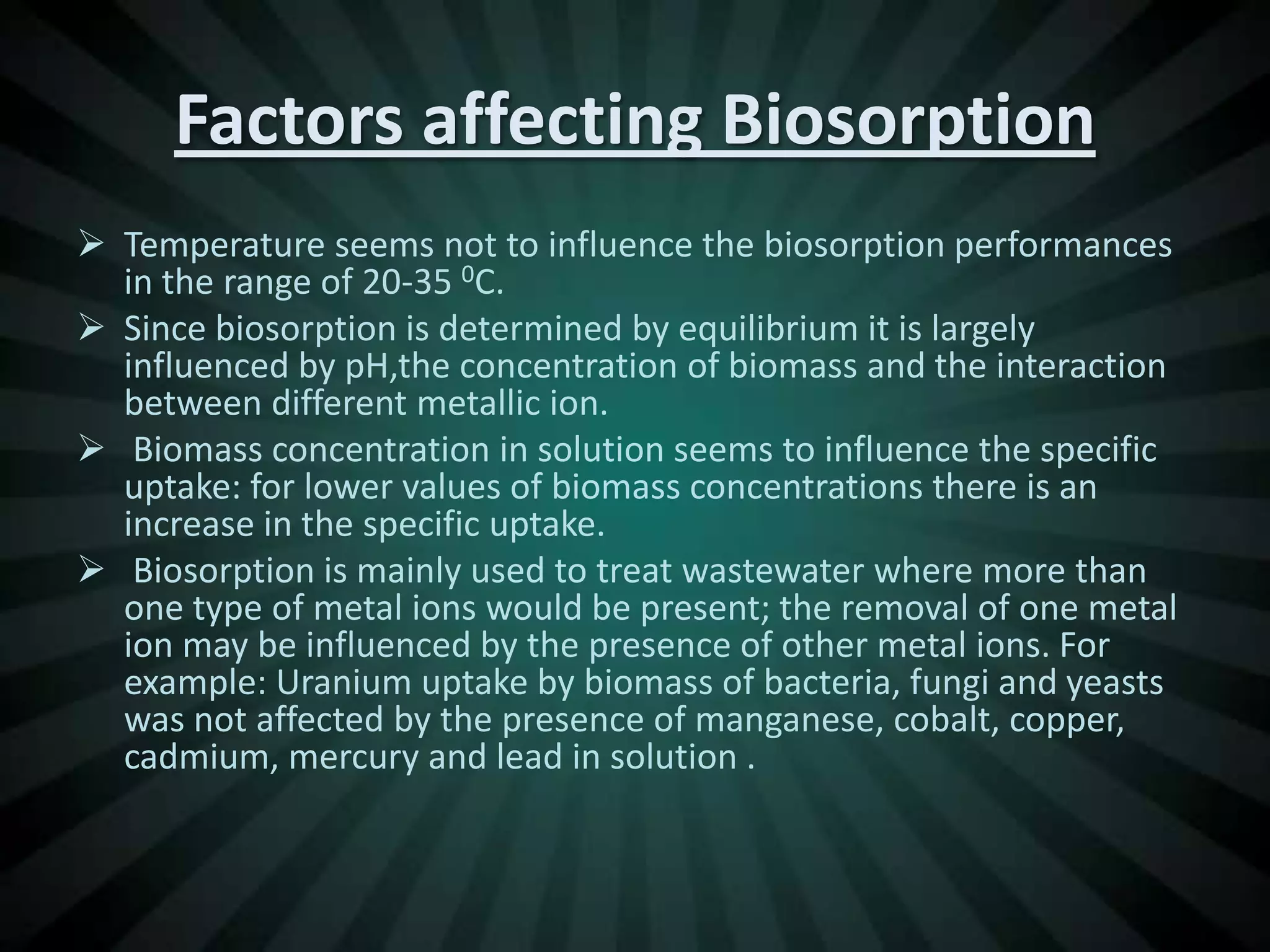 What is biosorption | PPTX