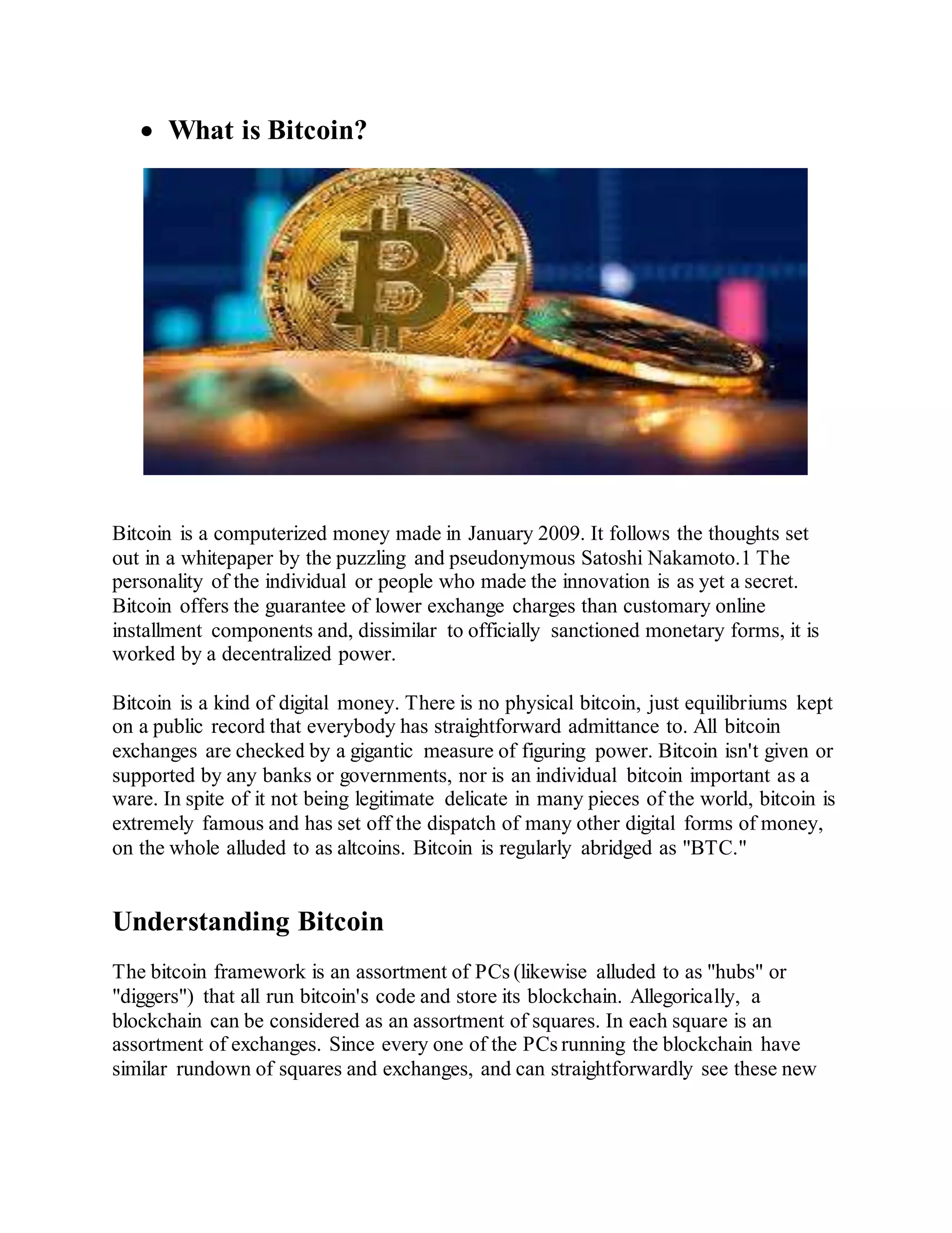 What is bitcoin? | PDF