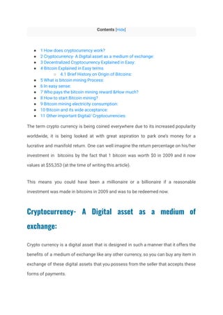 What is Bitcoin and How is it related to Satoshi Nakamoto White Paper.pdf