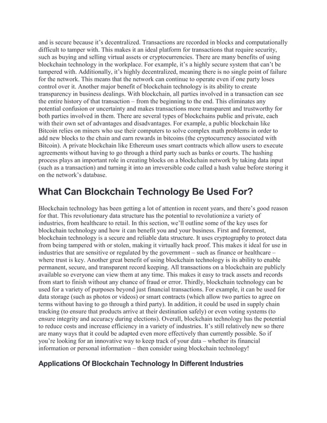 What Is Blockchain.pdf | Databases | Computer Software and Applications