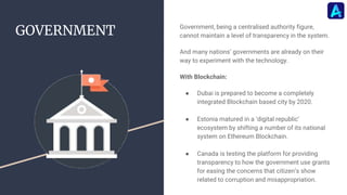 What is blockchain beyond cryptocurrencies - 16 use cases | PPTX
