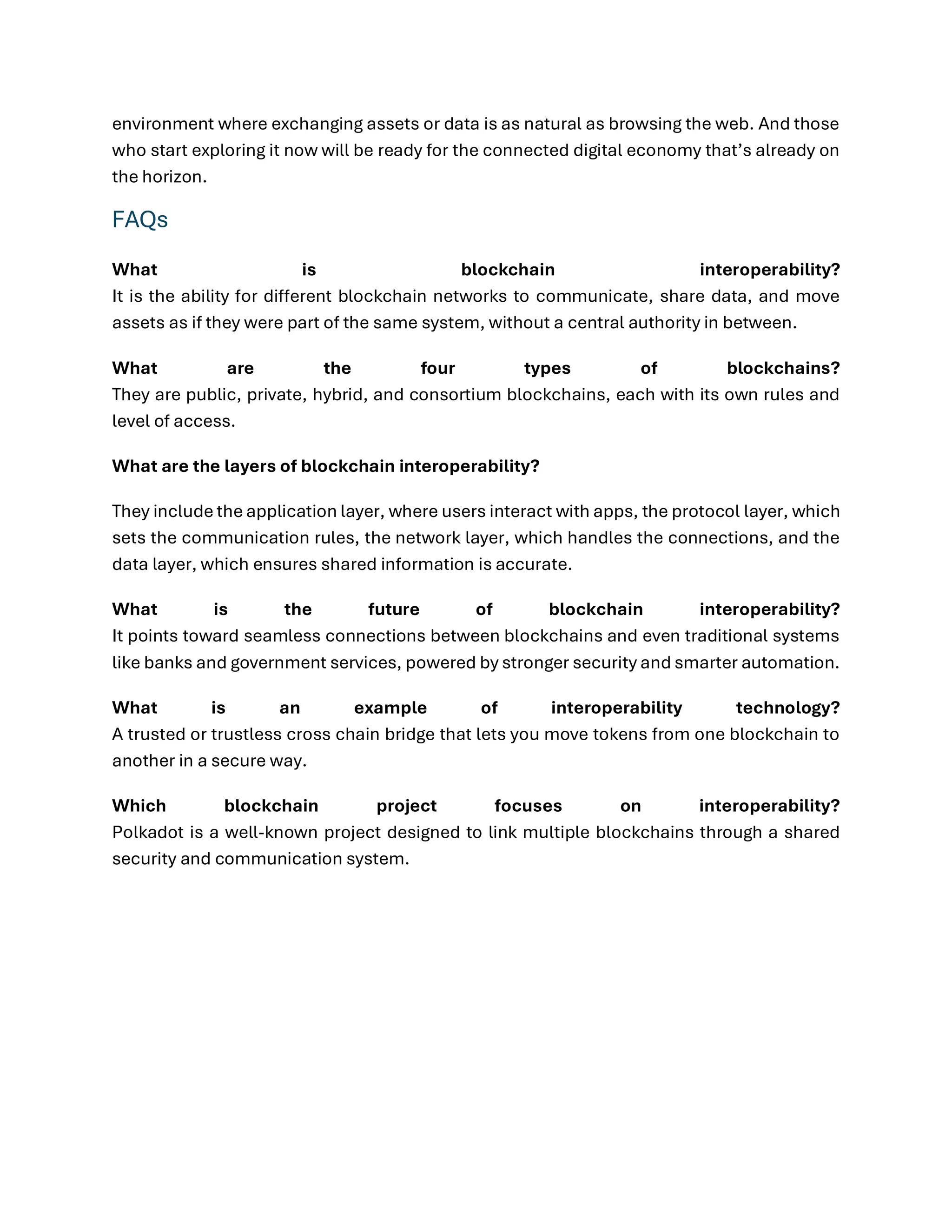 Blockchain Interoperability Explained – Types, Benefits, and Future | PDF