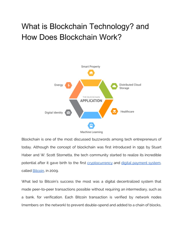 What is Blockchain Technology and How does it work ? | PDF