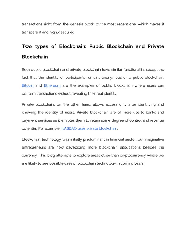 What Is Blockchain Technology And How Does It Work Pdf