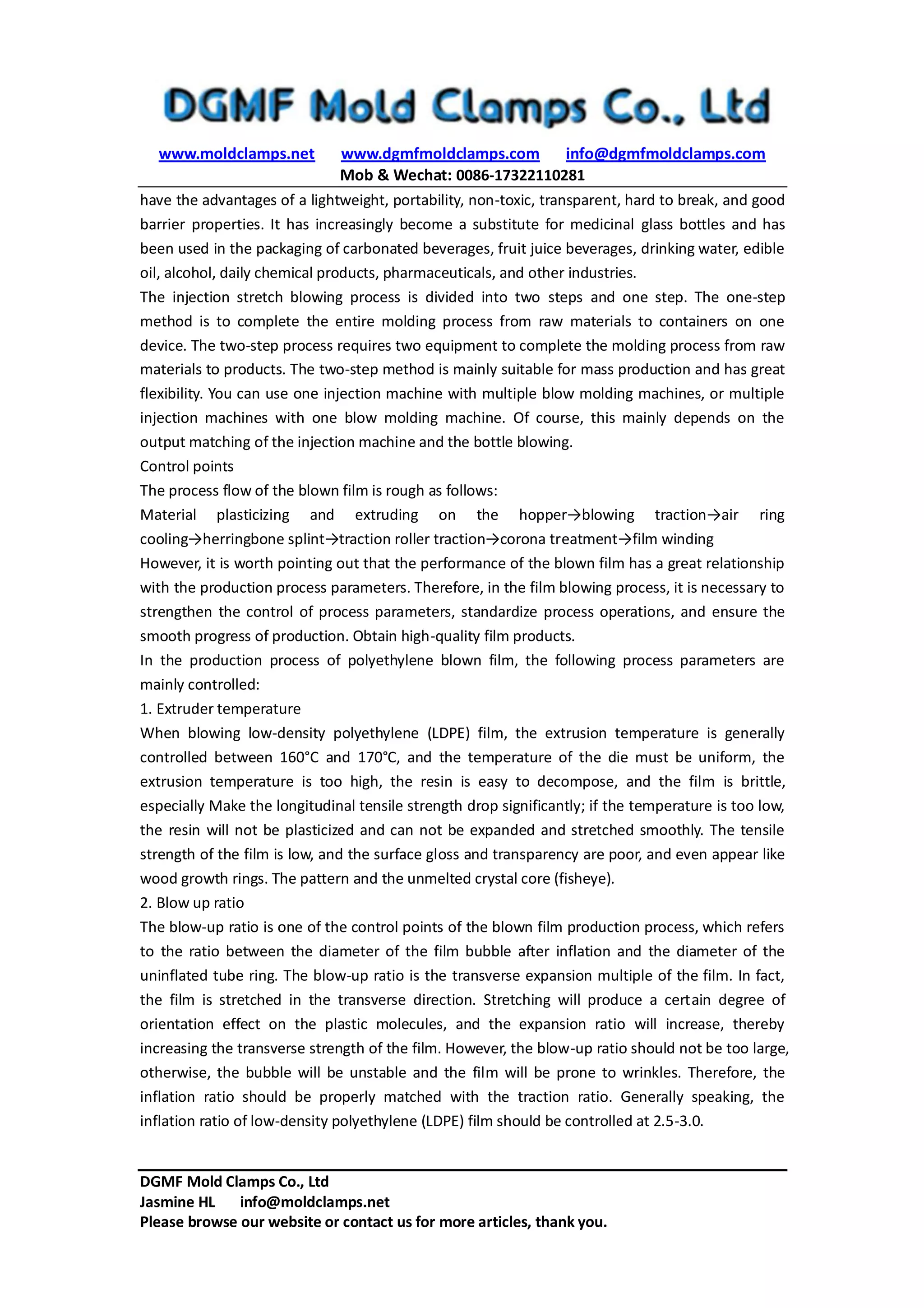 What is blow molding | PDF