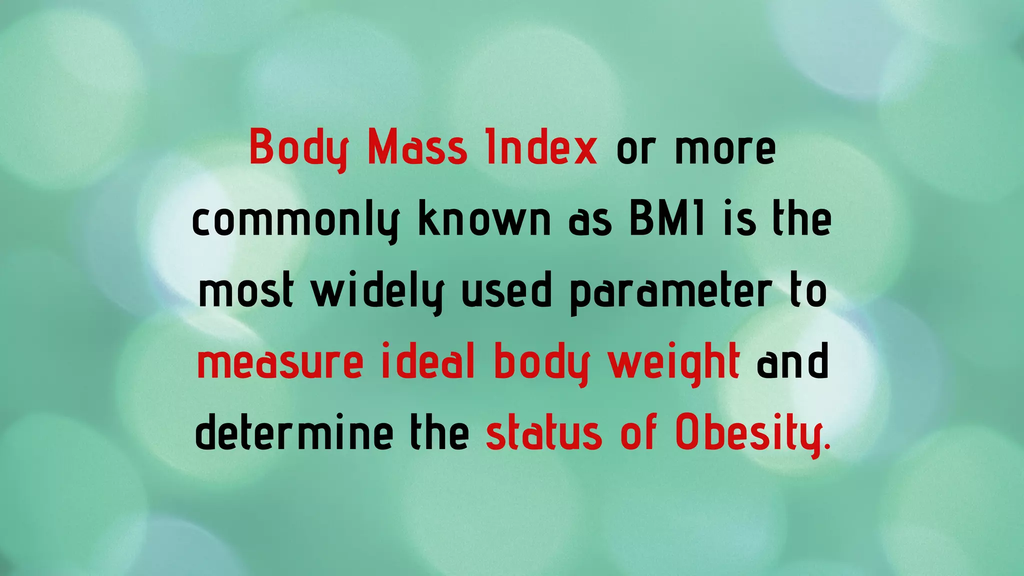 What is bmi (body mass index)? | PPT