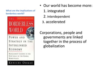 Borderless World Report (Sarah Olivarez-Cruz) | PPT