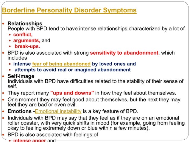 What is borderline personality disorder (bpd) | PPT