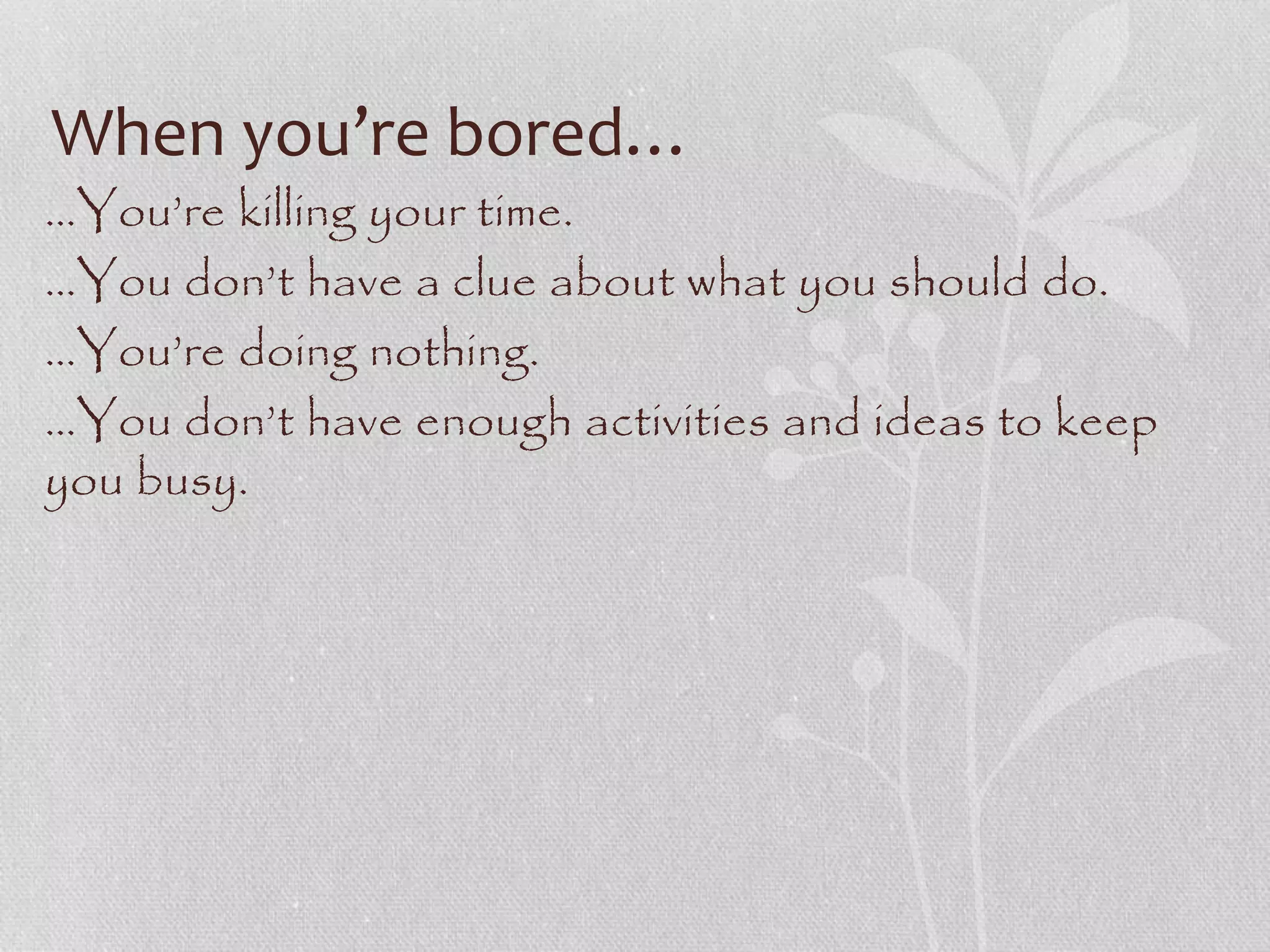 What is boredom | PPTX