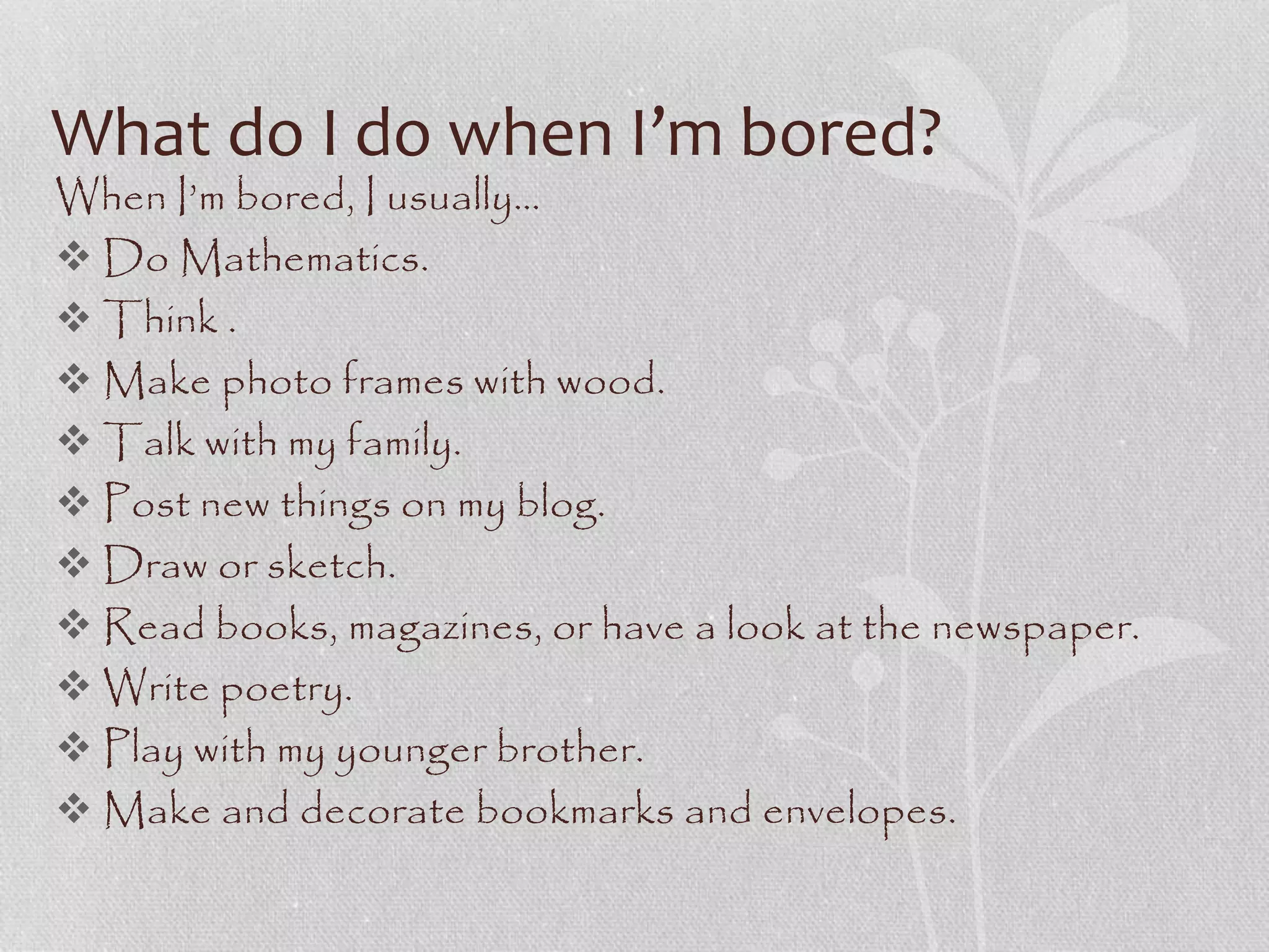 What is boredom | PPTX