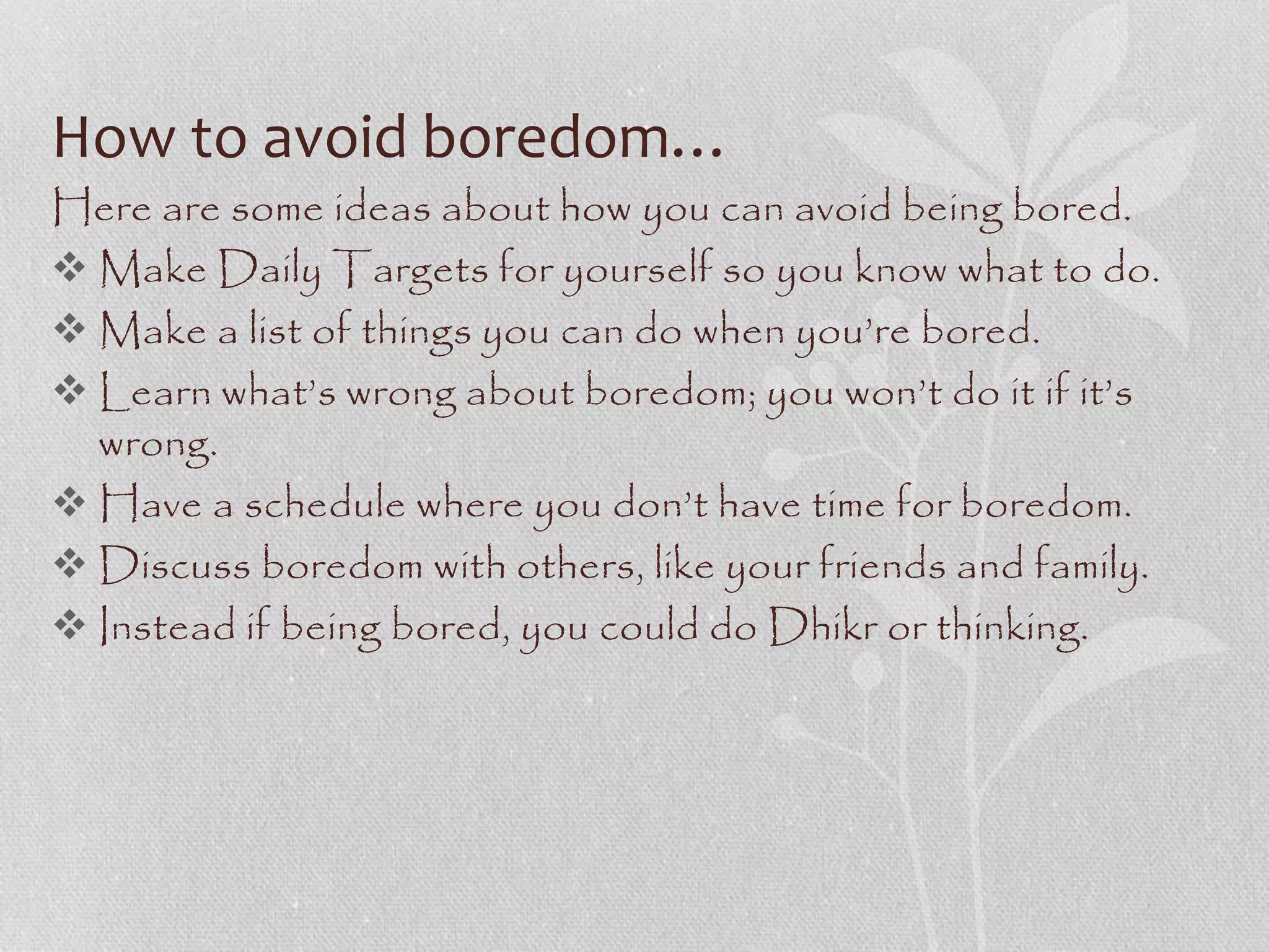 What is boredom | PPTX