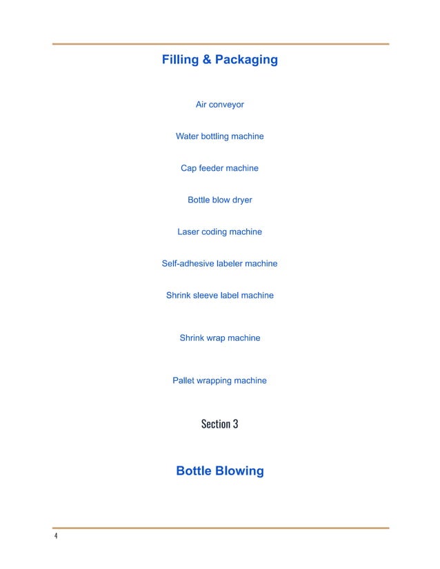 What is bottled water production process flow chart | PDF