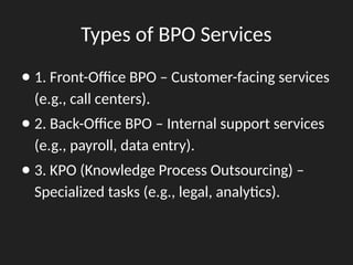 What is BPO? Explained Guide on Business Process Outsourcing 2025 | PPTX