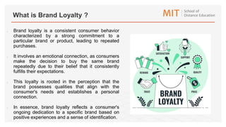 What is Brand Loyalty in Marketing Management | PPTX