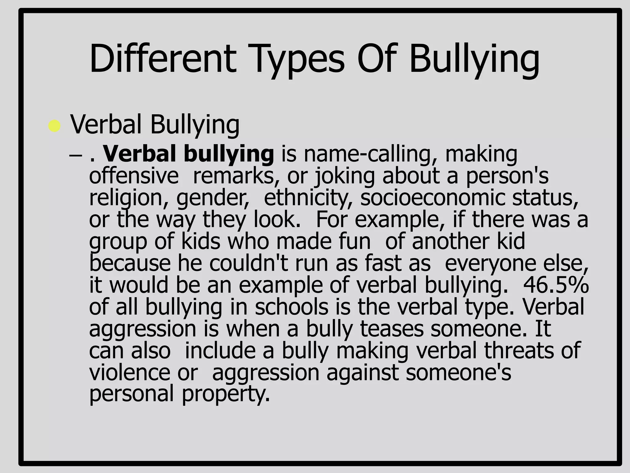 What is bullying | PPTX
