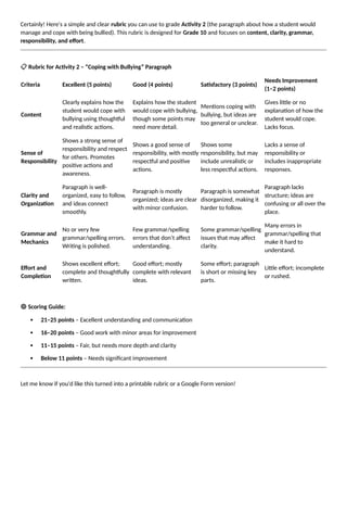 💢 What Is Bullying English 10 Notes.docx