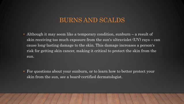 What is burn and scalds | PPT