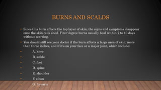 What is burn and scalds | PPTX