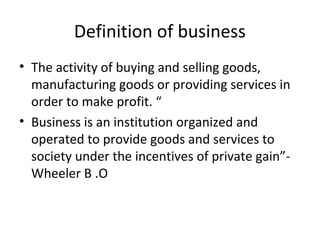 What is business | PPT