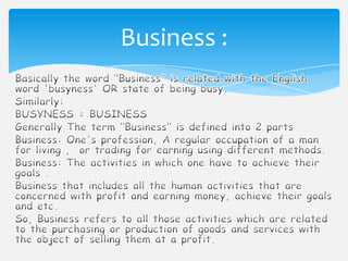 What is business | PPTX