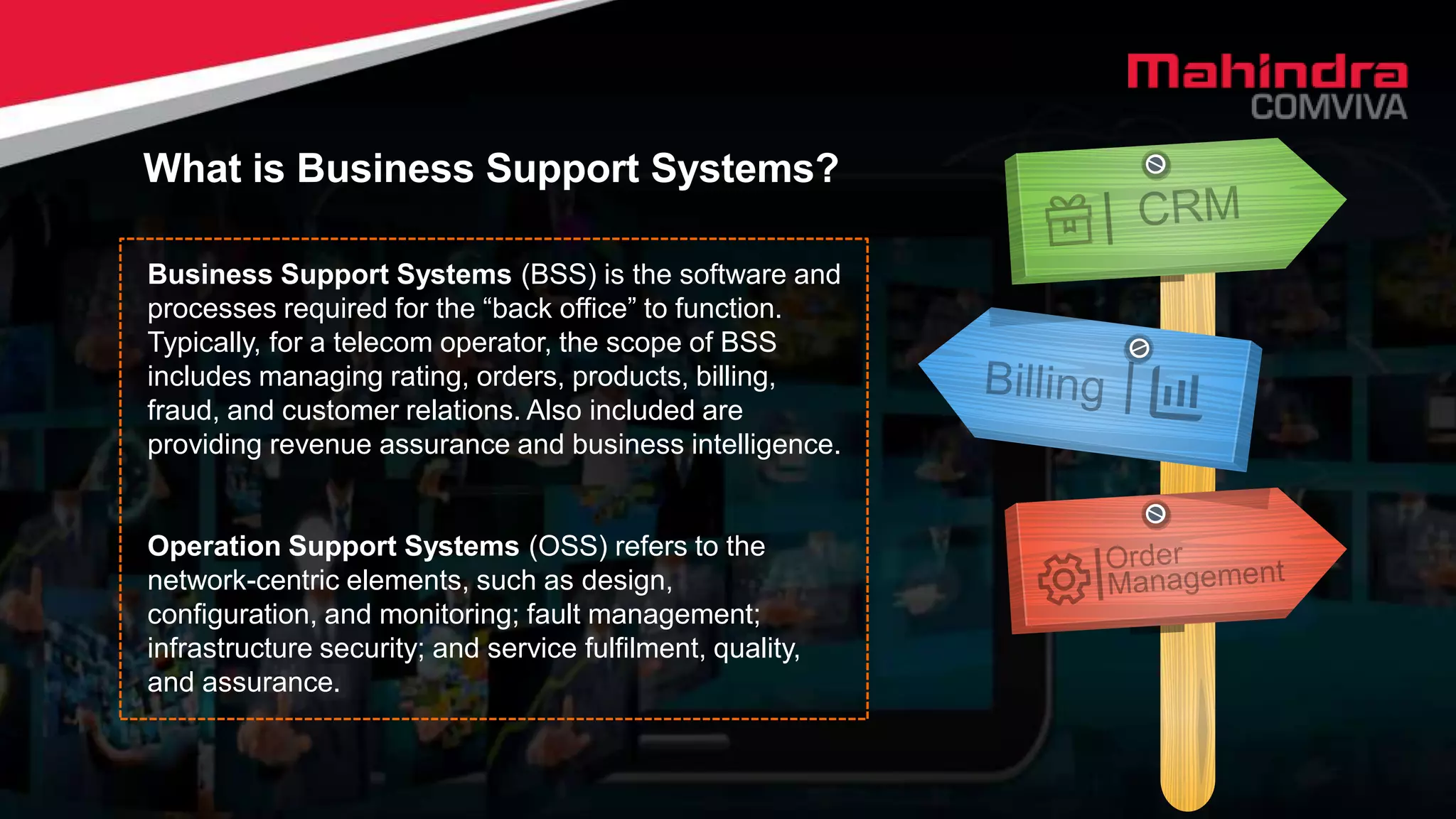 What is business support systems (BSS) in telecom | PPTX