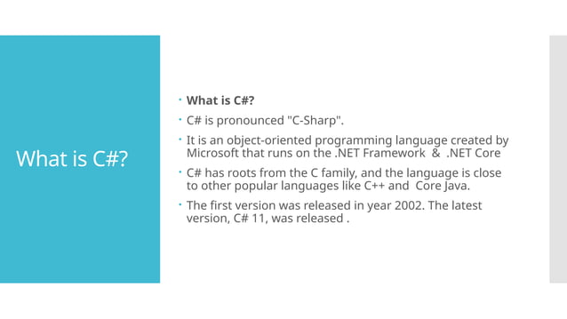 What is C# 3.2.pptx. Use | PPT