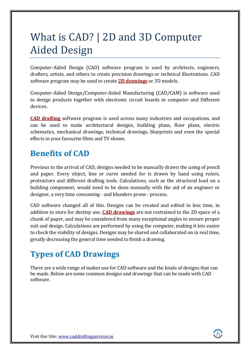 What is CAD Drafting? | 2D and 3D AutoCAD Drawing Services - COPL