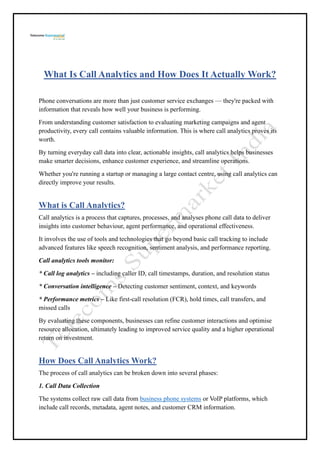 What Is Call Analytics and How Does It Actually Work.pdf