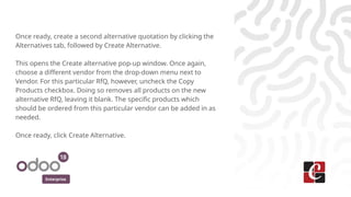 Guide on What Is Call for Tender in Odoo 18 | PPTX