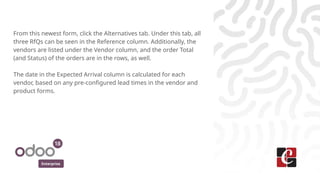 Guide on What Is Call for Tender in Odoo 18 | PPTX