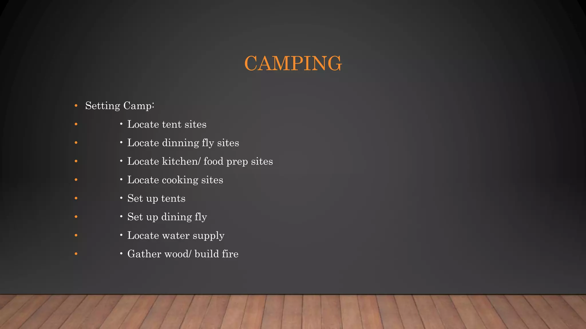 What is camping | PPTX