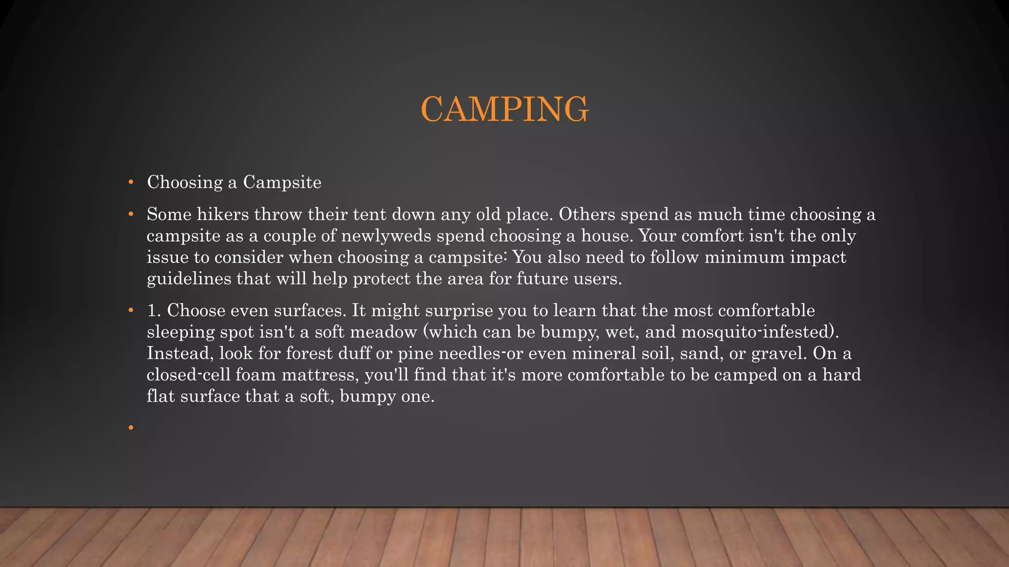 What is camping | PPTX