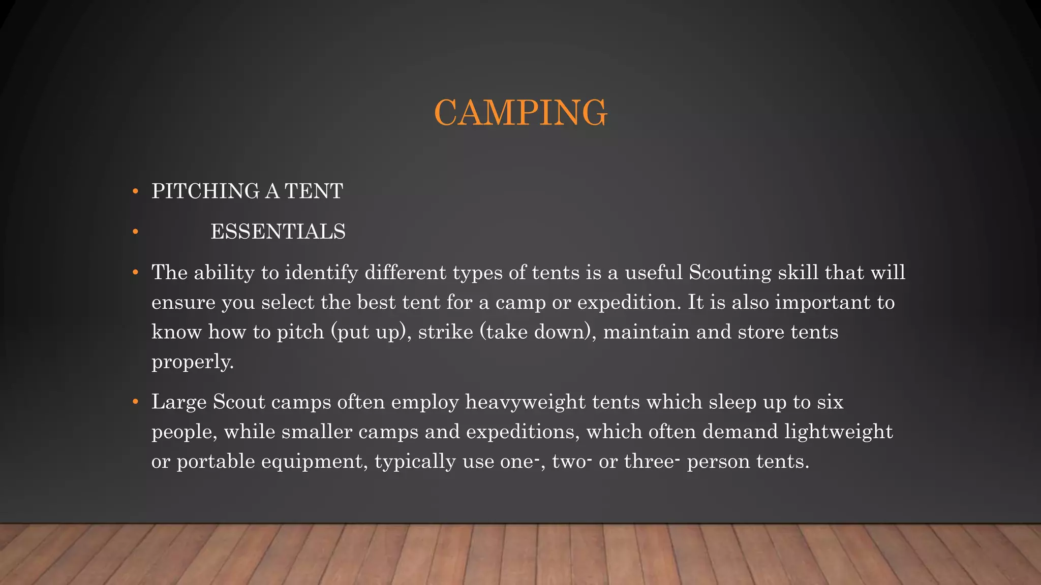 What is camping | PPTX