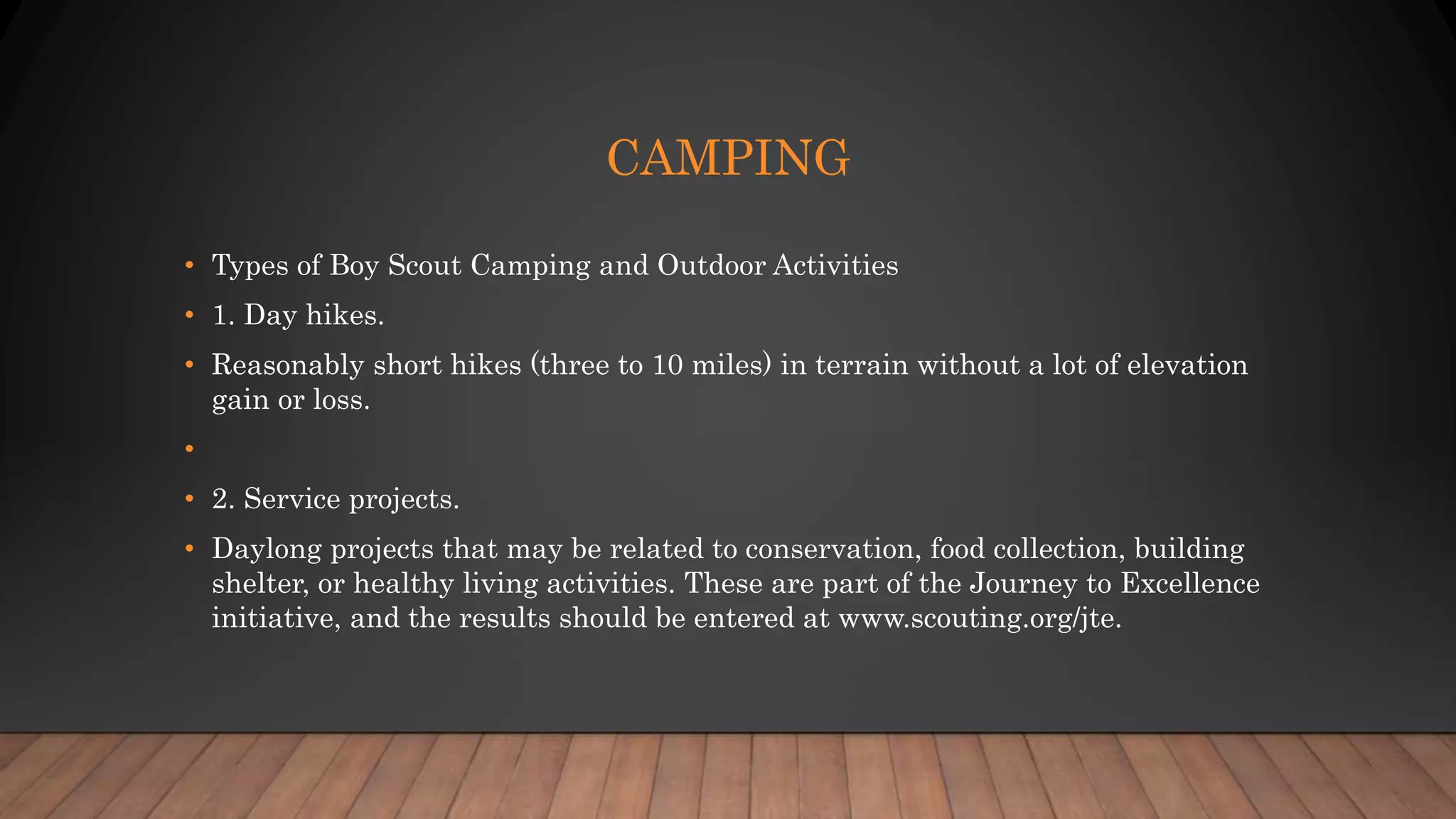 What is camping | PPTX