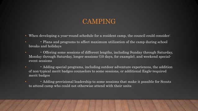 What is camping | PPTX