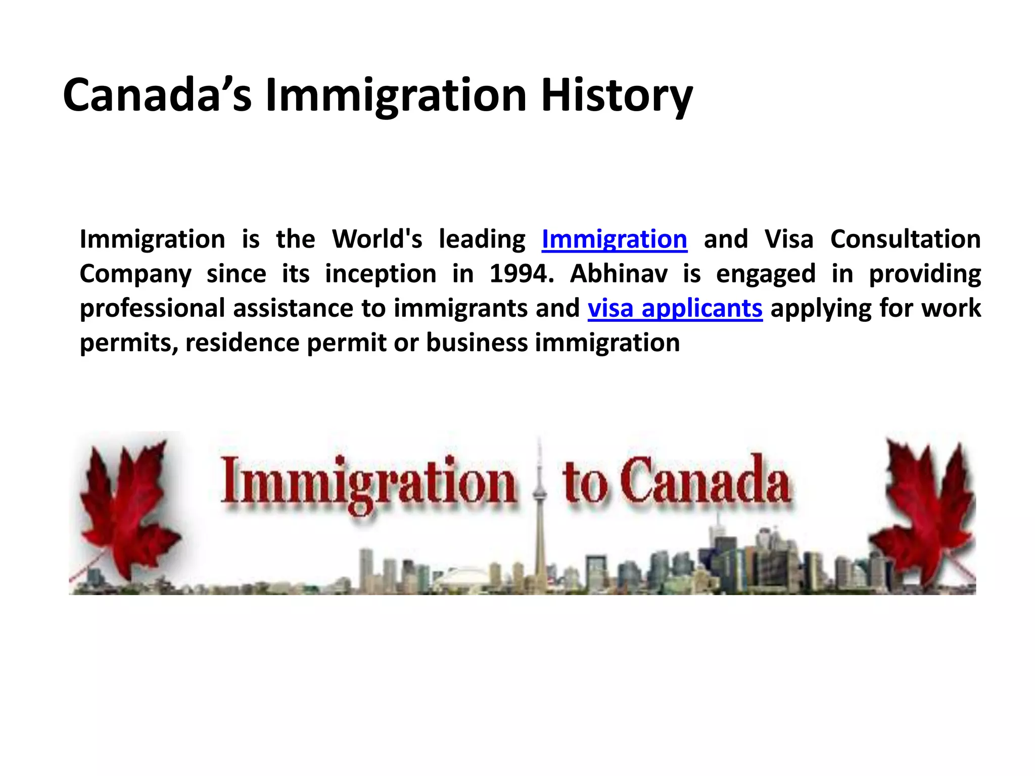 What is canada immigration policy? | PPTX